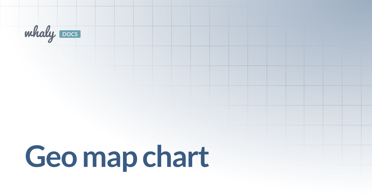 Geo map chart | Documentation